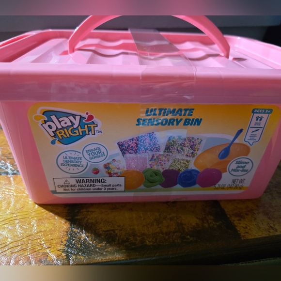 Play Right | Toys | New Play Right Ultimate Sensory Bin Slime Mixins Beads Glitter Etc Ages 3 ...